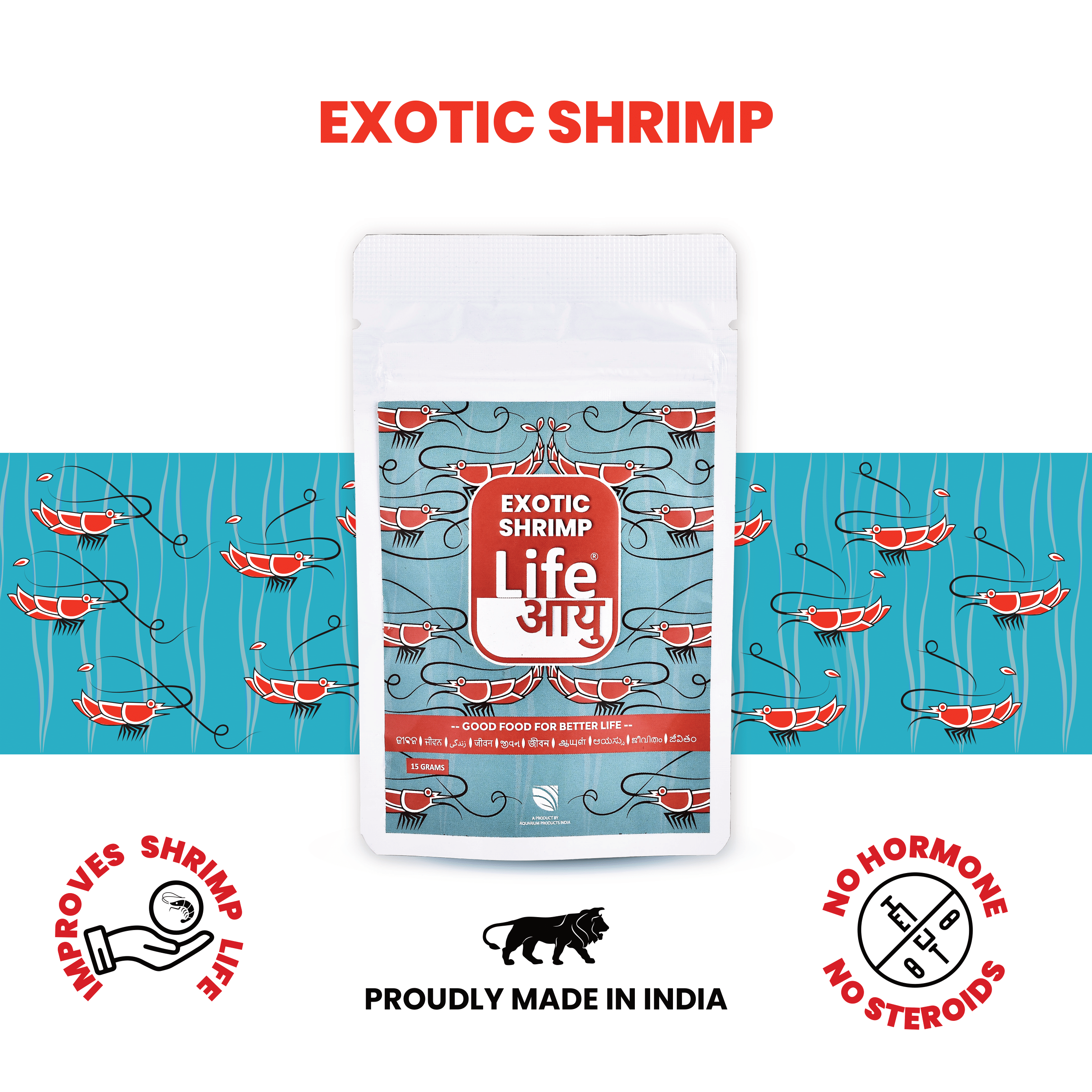 Life Aayu Shrimp Exotic Food 15g - Best Growth & Breeding | Buy Online ...